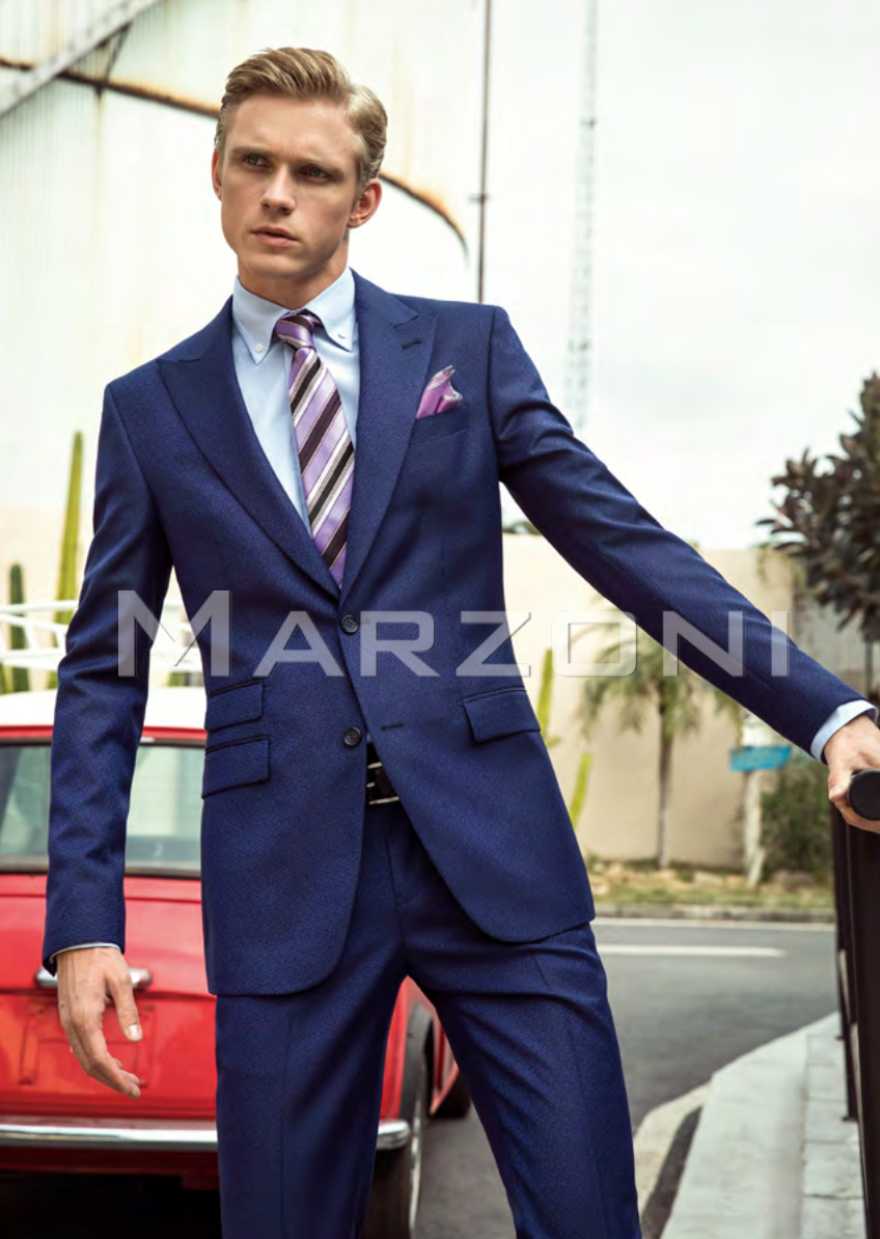 Marzoni Royal Blue Suit – J&A Custom Clothing